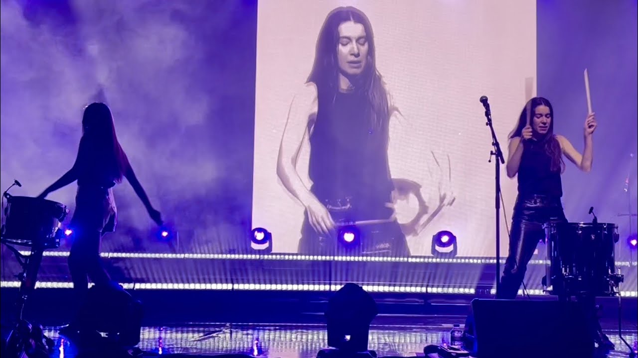 HAIM - Drum Trio (Now I'm In It) - Live in Cardiff (Oct 2025) - YouTube