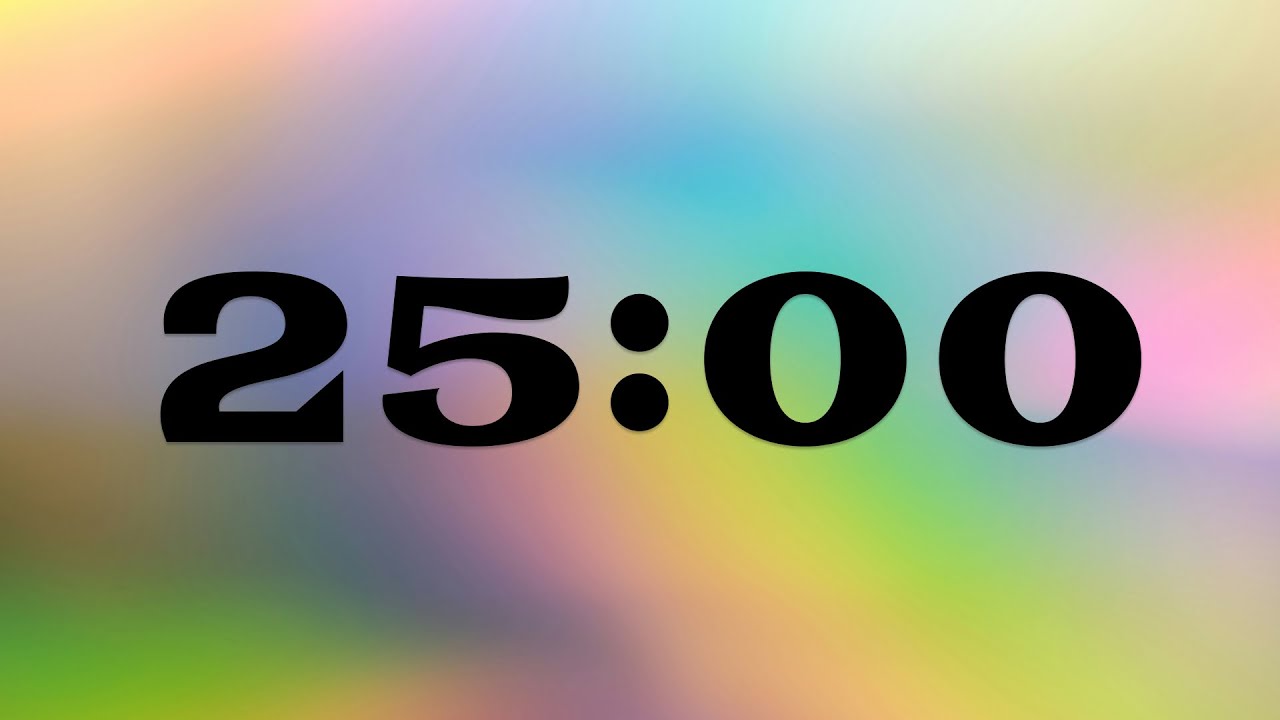 25 Minute Classroom Timer for Teachers (with Ending Chime) | Good Time ...