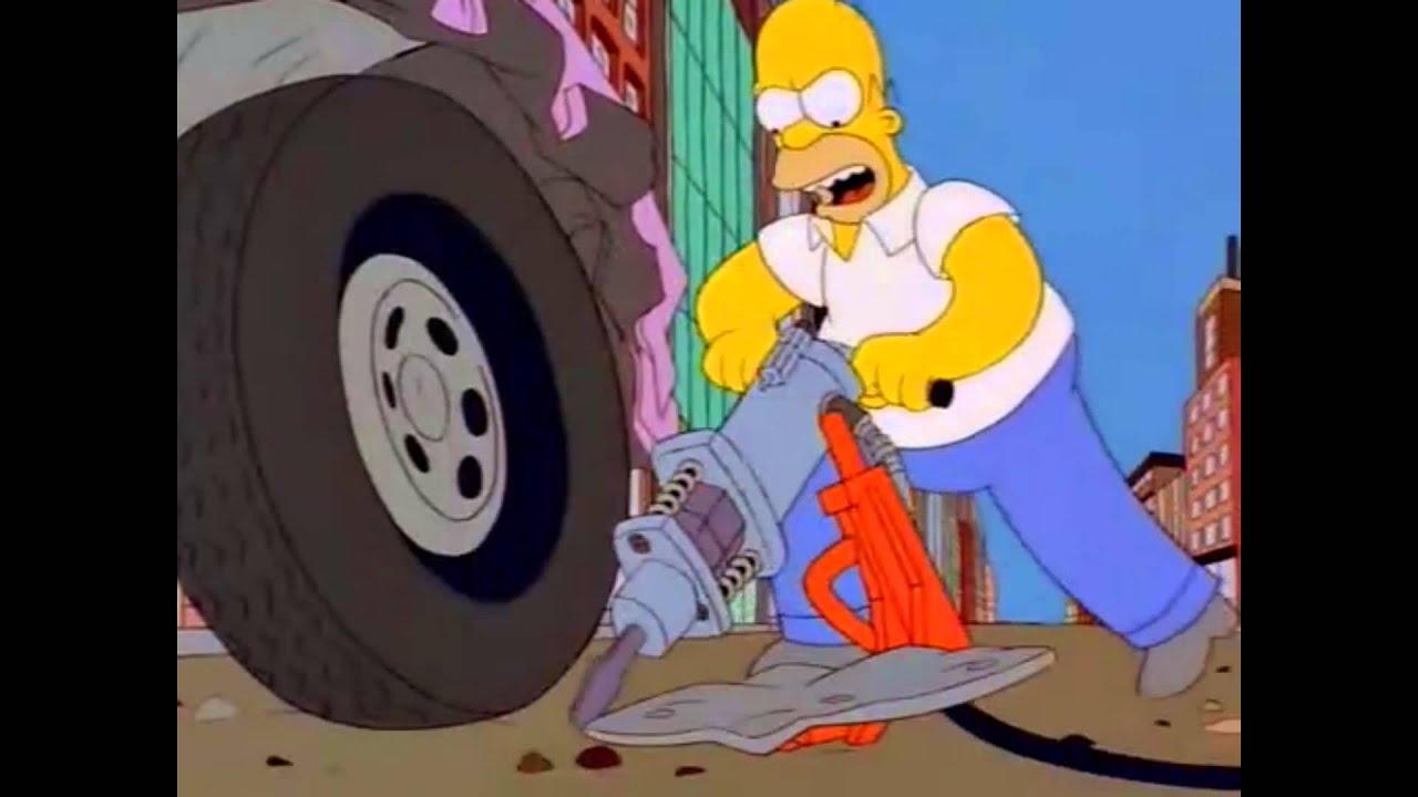 Los Simpson - Homero y su auto - YouTube