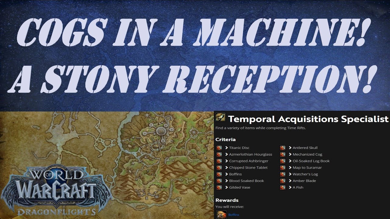 Cogs in a Machine! | A Stony Reception! Wow Quest - YouTube
