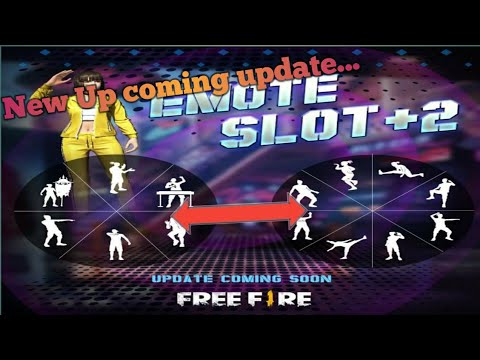 Free Fire upcoming update,6 emote slot to 8 emote slot. - YouTube