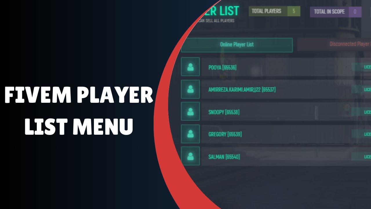 Upgrade Your FiveM Server with the Ultimate Player List Menu - YouTube