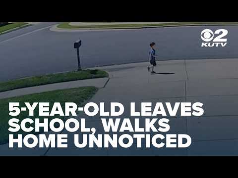Davis County mom says 5-year-old walked home from school unnoticed