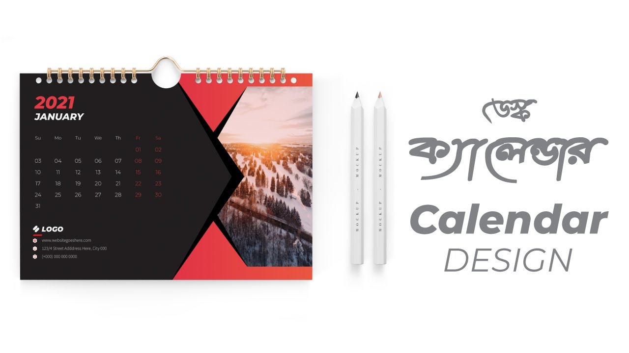 Calendar design in adobe illustrator | Desk calendar design | Graphic ...