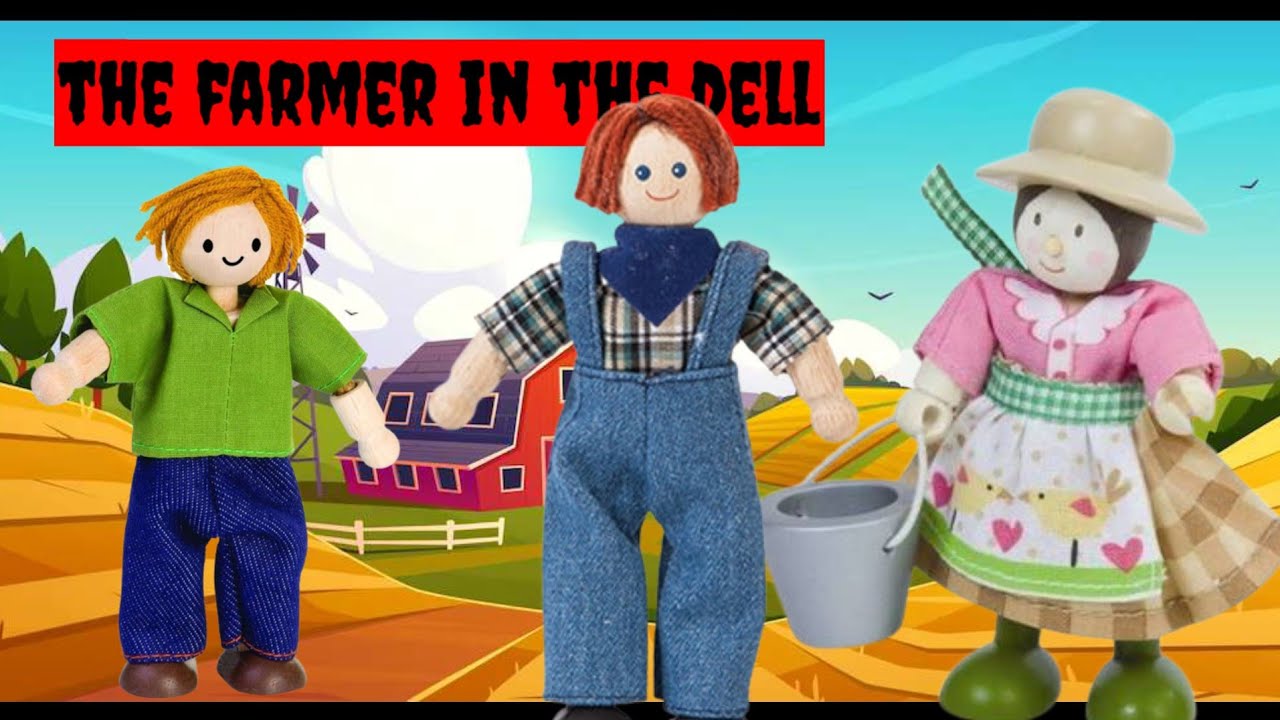 the farmer in the Dell|nursery rhymes for kids|nursery rhyme with ...