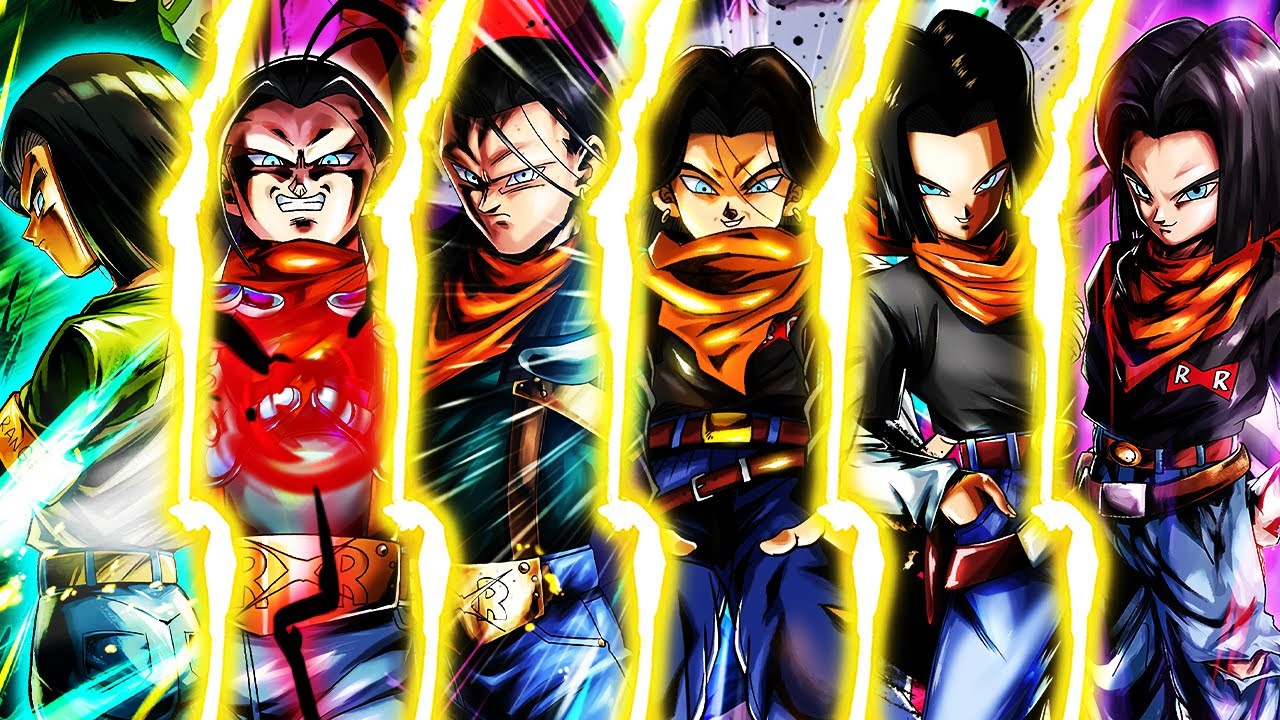 The FULL ANDROID 17 TEAM in Dragon Ball Legends - YouTube