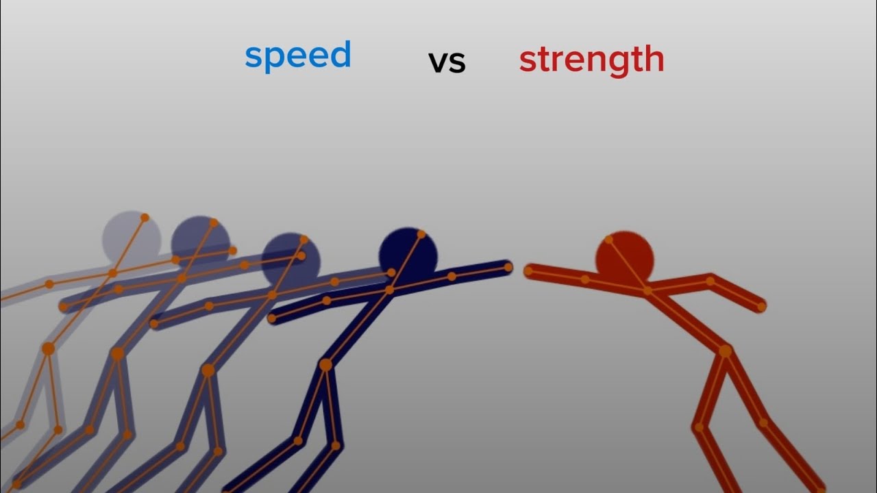 Speed vs strength | fight animation - YouTube
