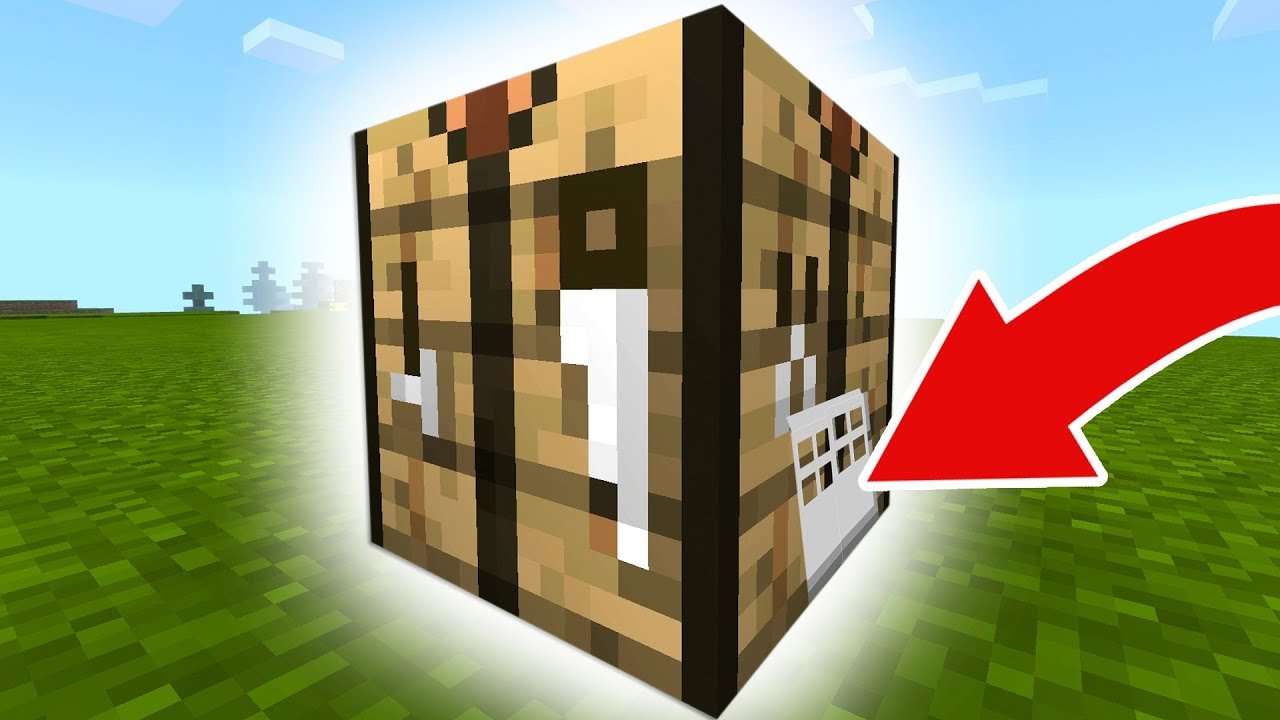 How To Live WITHIN a CRAFTING TABLE in Minecraft Pocket Edition, Xbox ...