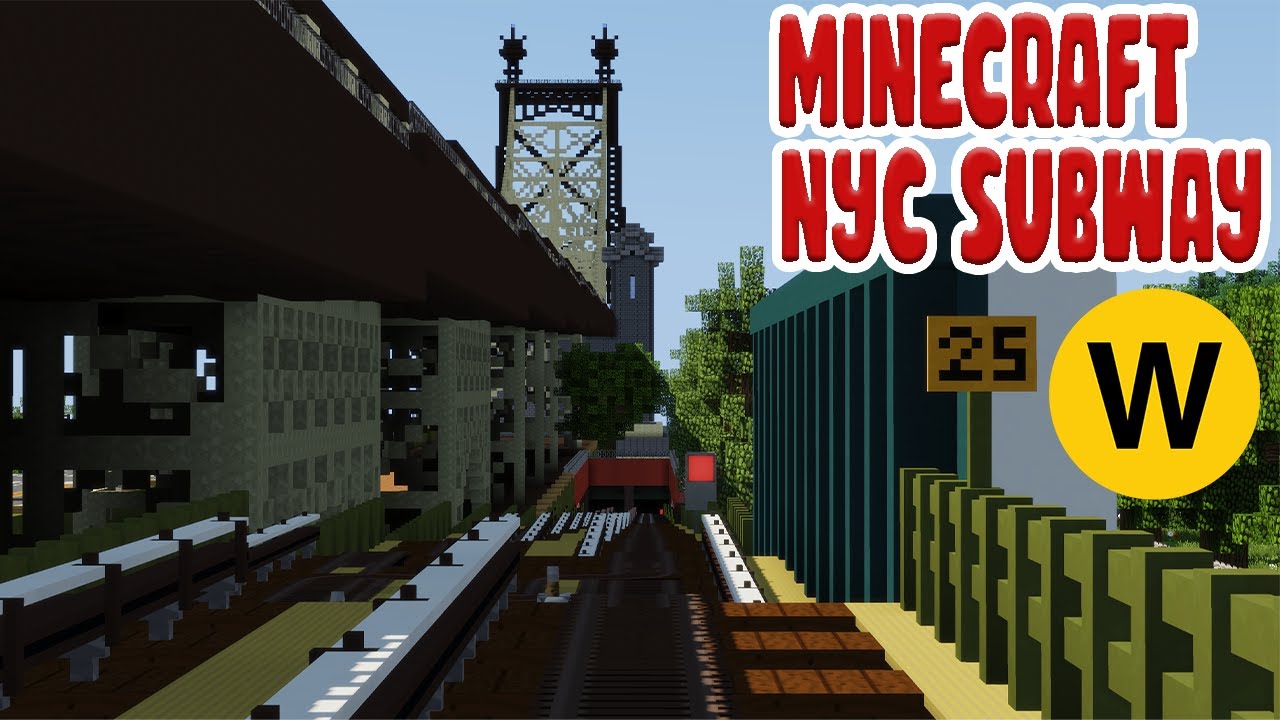 Minecraft MTA | Season 2 Full Ride | W Train To Whitehall Street - YouTube