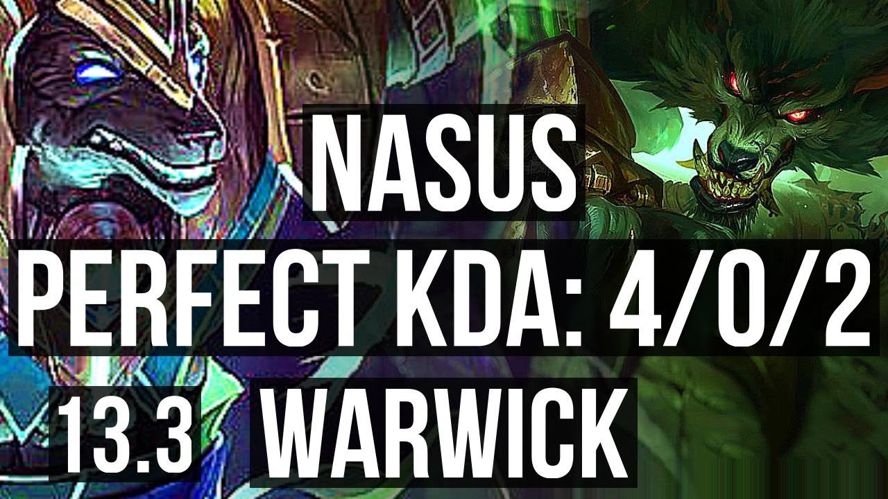 NASUS vs WARWICK (TOP) | 4/0/2, 1.5M mastery, 700+ games | KR Diamond ...