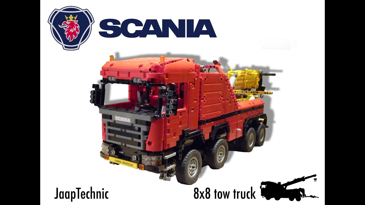Lego Scania Truck Lego Technic RC Scania 6x4 Semi Truck Moc YouTube