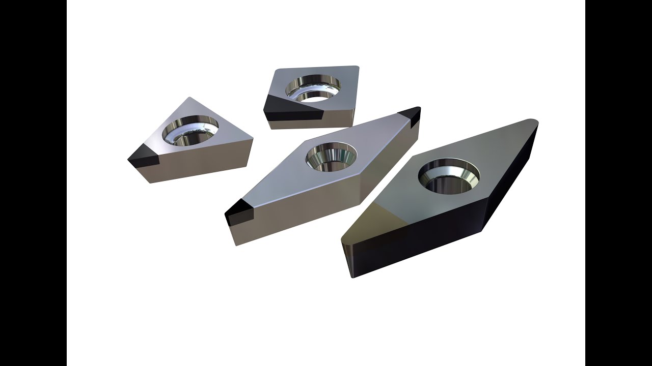 PCD/PcBN ISO Inserts RG9A - YouTube