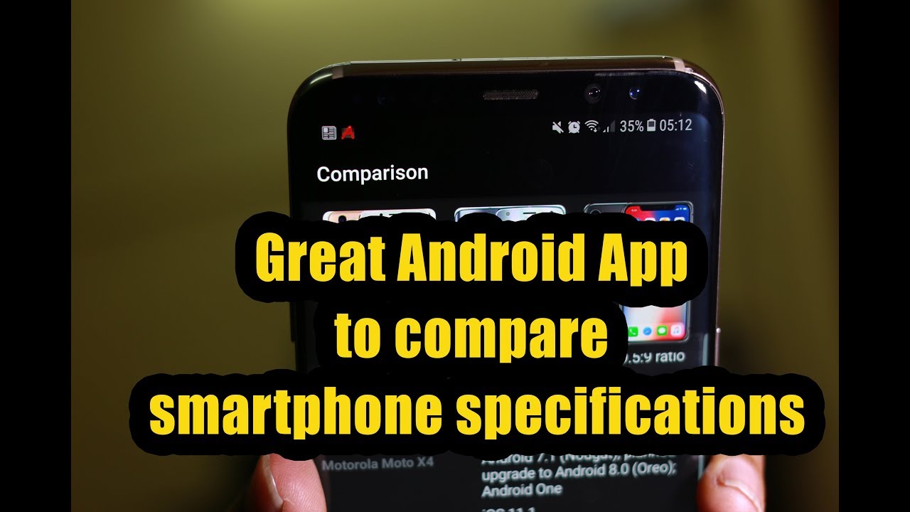 Great Android App to compare smartphone specifications - YouTube