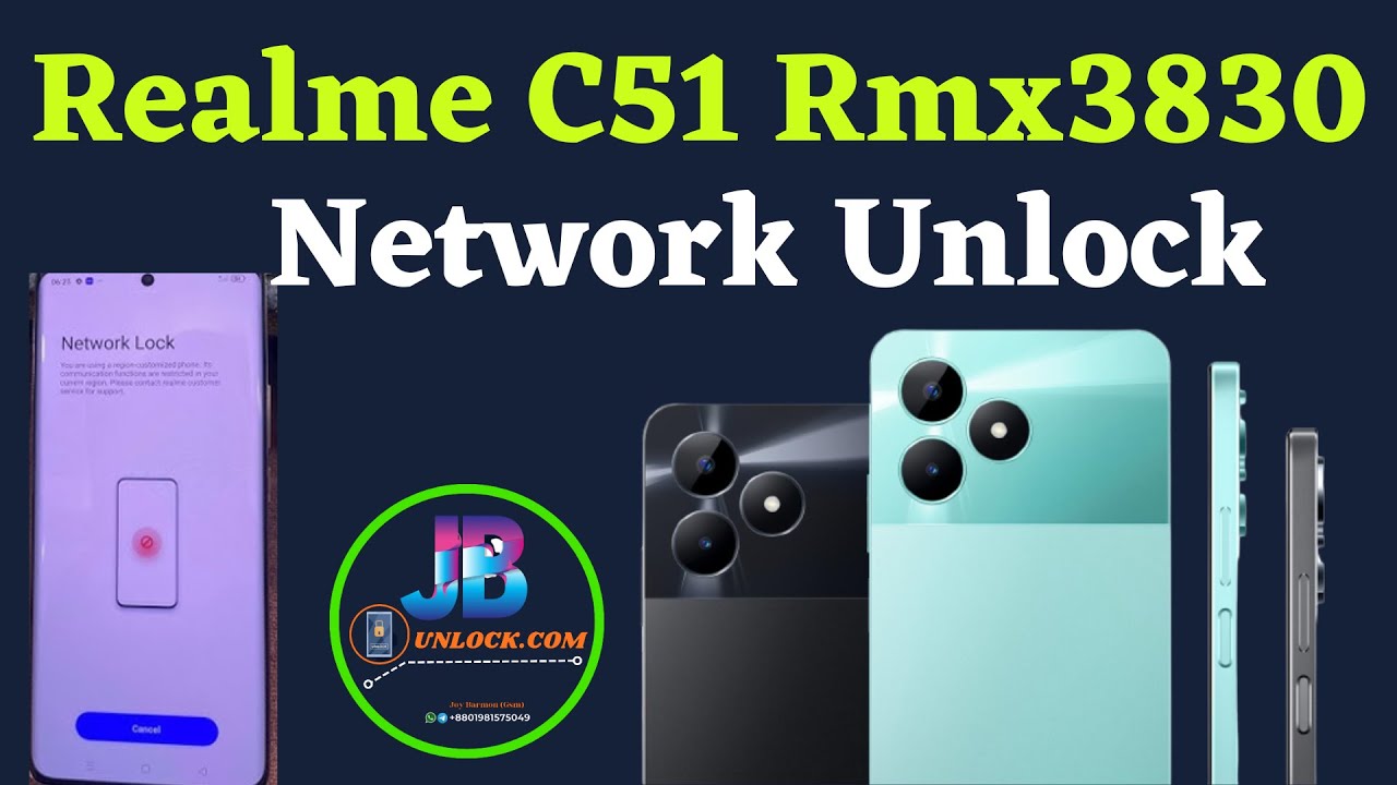 Realme C51 Rmx3830 Network Unlock - YouTube