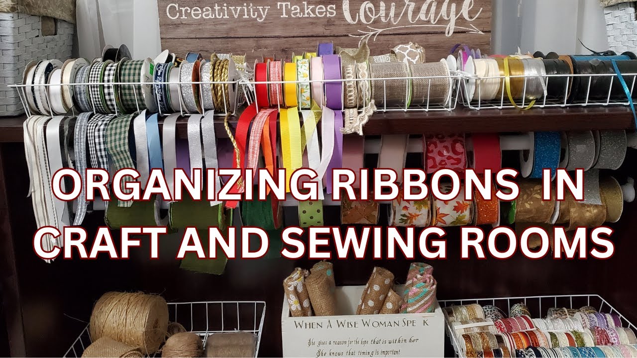 DIY CRAFT ROOM ORGANIZATION | DIY CRAFT ROOM STORAGE | DIY RIBBON ...