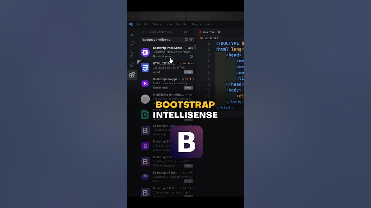 I Built a Bootstrap UI in VS Code Using ONLY Extensions #webdevlopment #vscode #bootstrap #css # ...