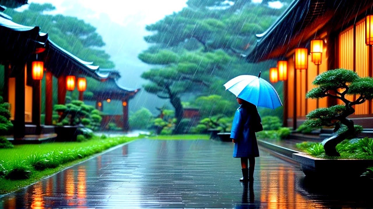 Rain Sound with Thunder On Window ㅣFor Relaxation, Meditation - YouTube