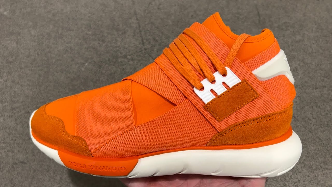 Adidas Y-3 Qasa High Orange Shoes - YouTube