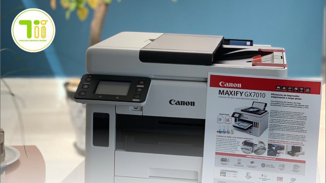 CANON MAXIFY GX7010 impresora multifuncional a color - YouTube