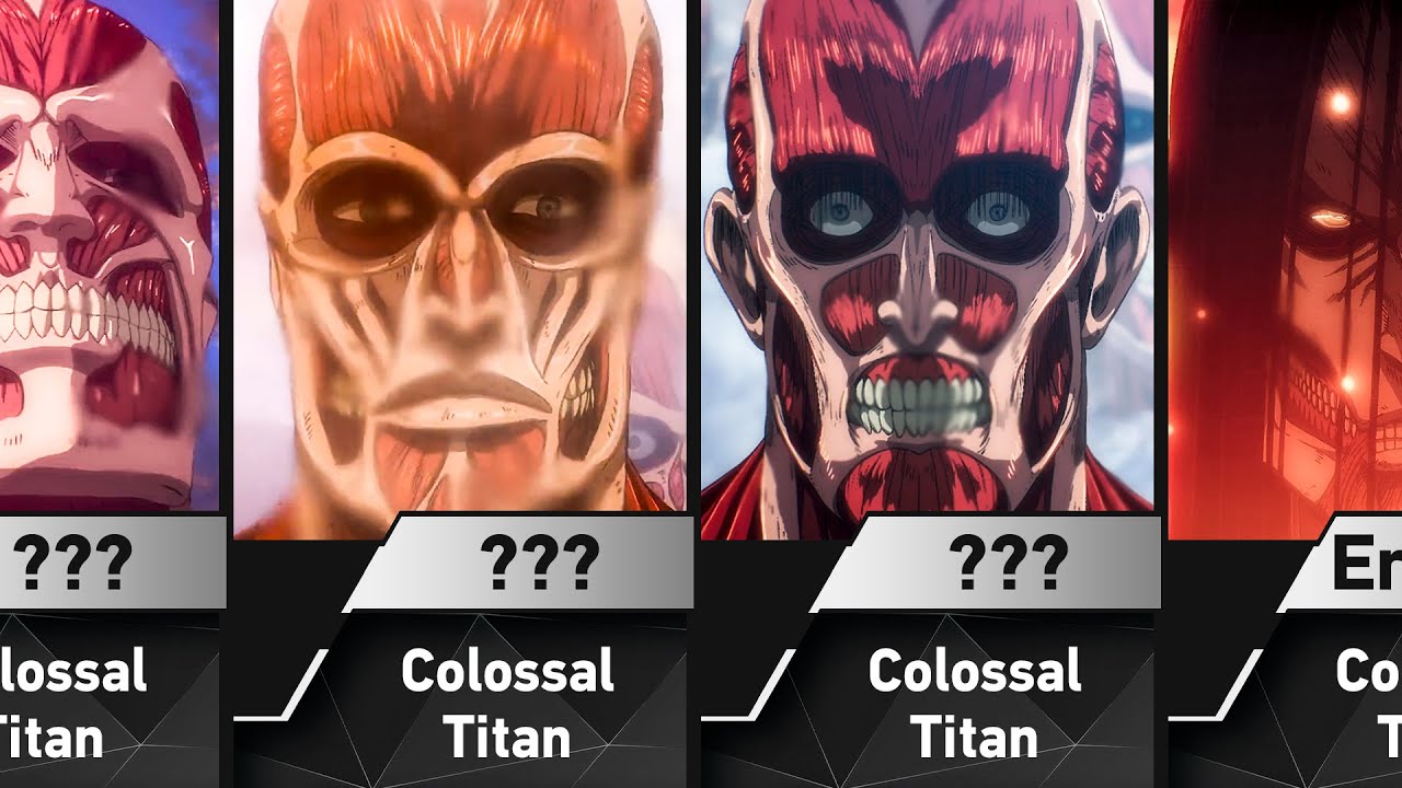 All Colossal Titans in Attack on Titan - YouTube