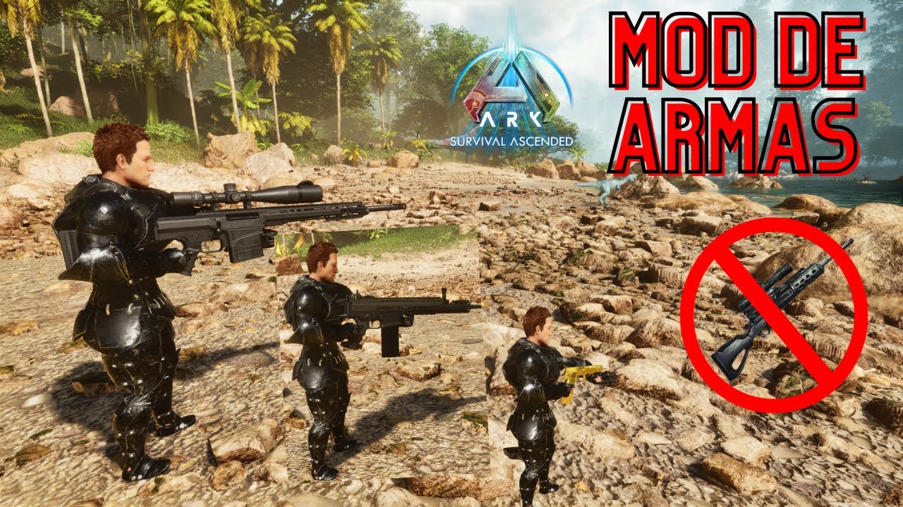 PROBANDO MODS DE ARMAS [ARK ASCENDED] - YouTube