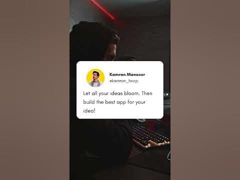 Let all your ideas bloom. | App developer quote - Flutter developer ...