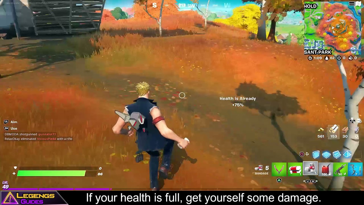 Use Bandages or Medkits - Fortnite - YouTube