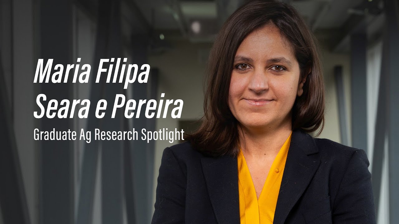 Maria Filipa Seara e Pereira: Graduate Ag Research Spotlight - YouTube