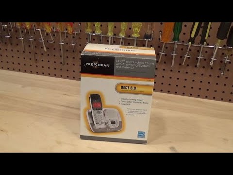 Presidian 43-269 DECT 6.0 Cordless Phone with Digital Answering System ...