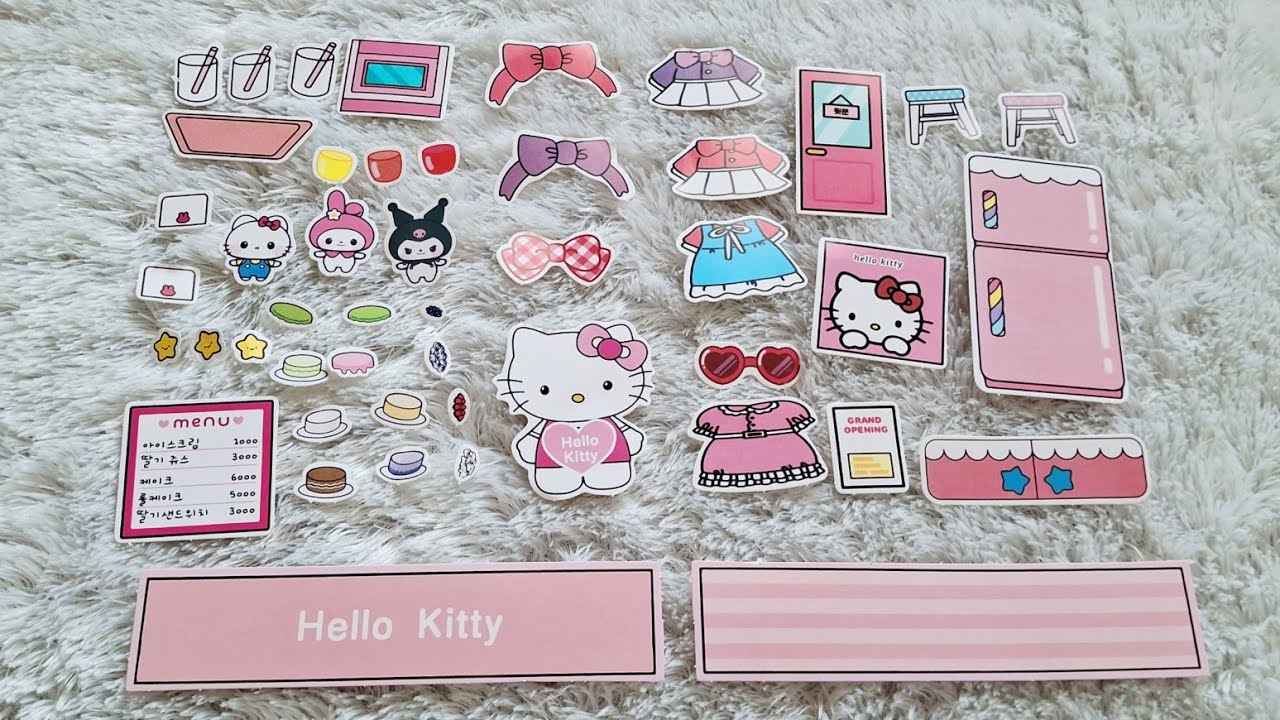 Hello Kitty Quiet Book - Paper Craft (Tutorial)🩷 - YouTube
