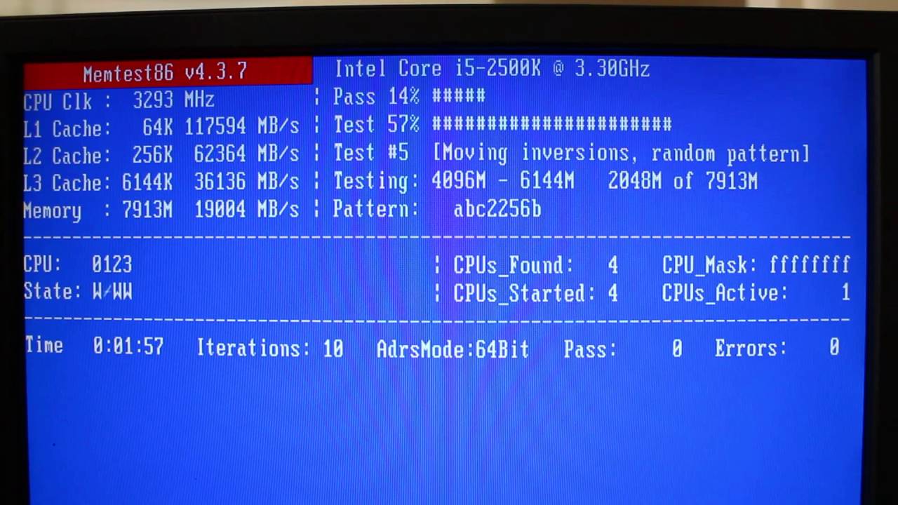 Memtest black screen - YouTube