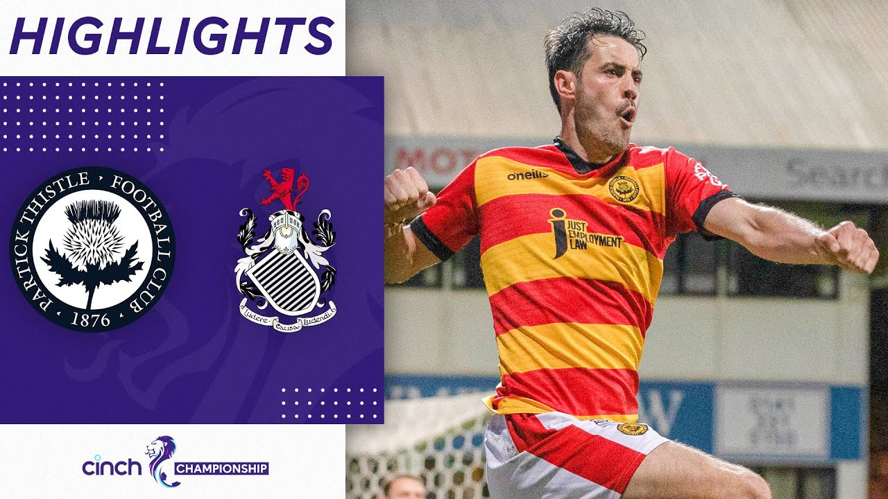 Seven Goal Thriller In First Leg Of Premiership Play-Off | Partick ...