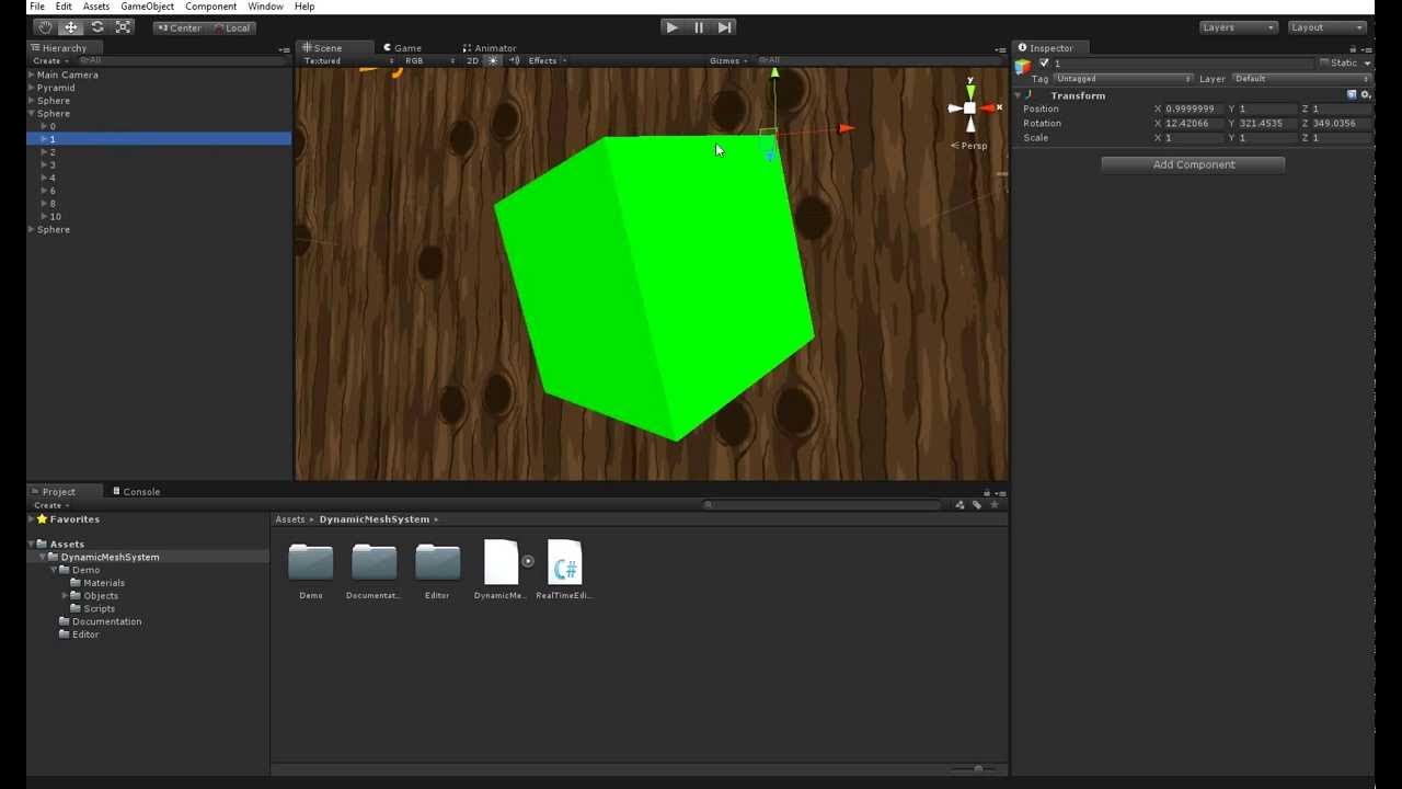 Vertex Selection For In-Game Modification - Dynamic Mesh System - Unity3D - YouTube