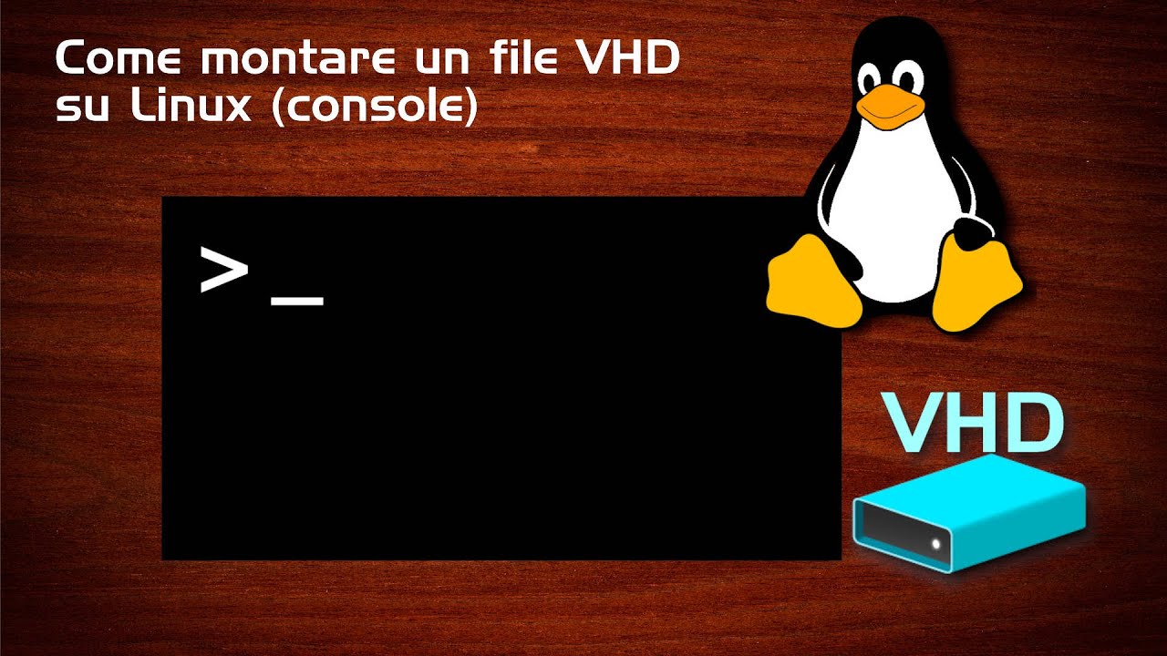 Come montare un file VHD su Linux - YouTube