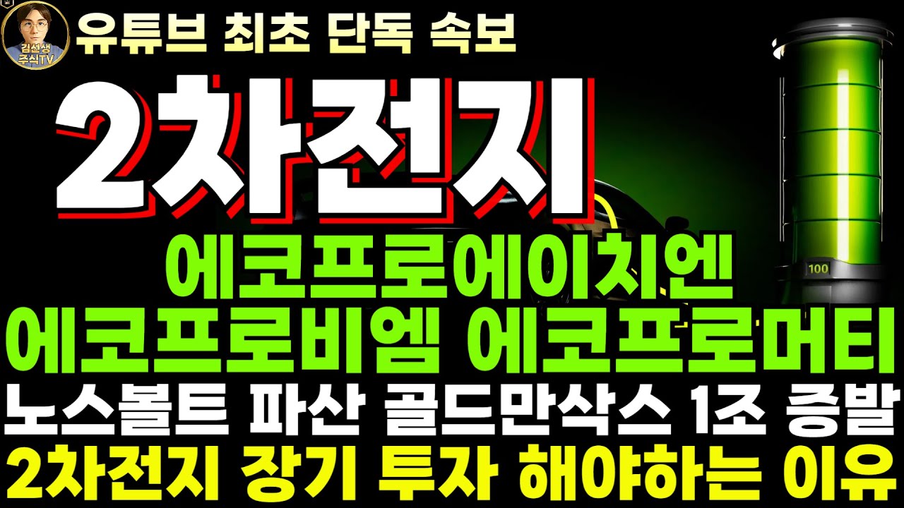 2차전지 전망 에코프로비엠 에코프로머티 에코프로에이치엔 주가전망 노스볼트 파산 골드만삭스 1조 손실 쌤통이다 2차전지