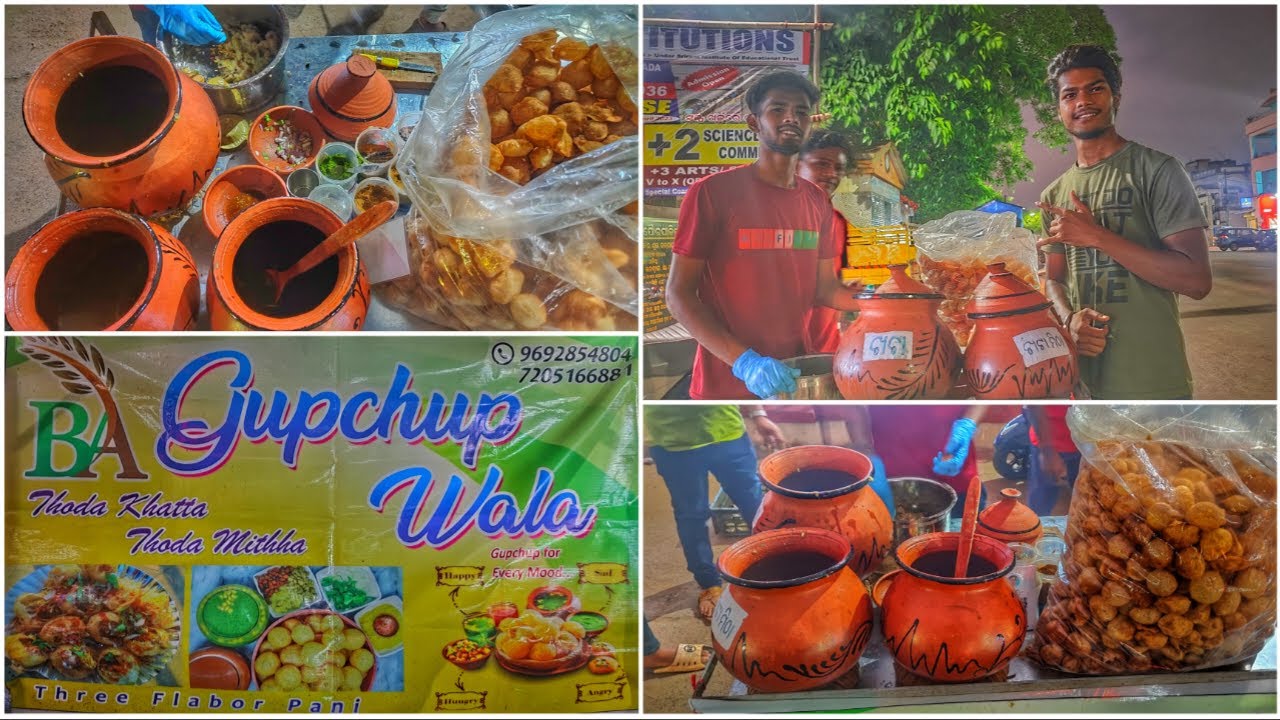 THODA KHATTA THODA MEETHA B.A GUPCHUP WALA || BARIPADA STREET FOOD 😋😋😍😍 ...