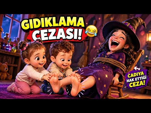Cadıyı Tuzağa Düşürdük! Gıdıklama cezası 😂عقوبة الدغدغة! 🧙‍♀️#keşfet #elisaatlas #gıdıklama 