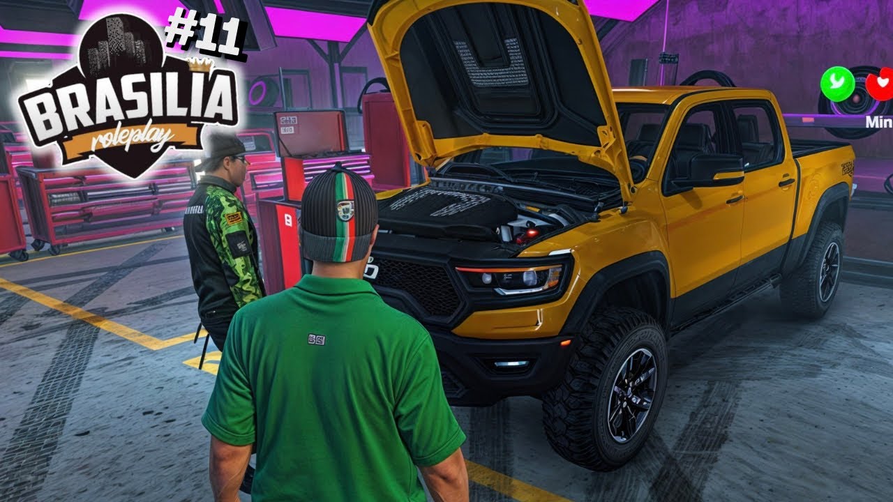 COMECEI A PREPARAR A RAM 1500 TRX! GTA RP BRASILIA RP #11 - YouTube