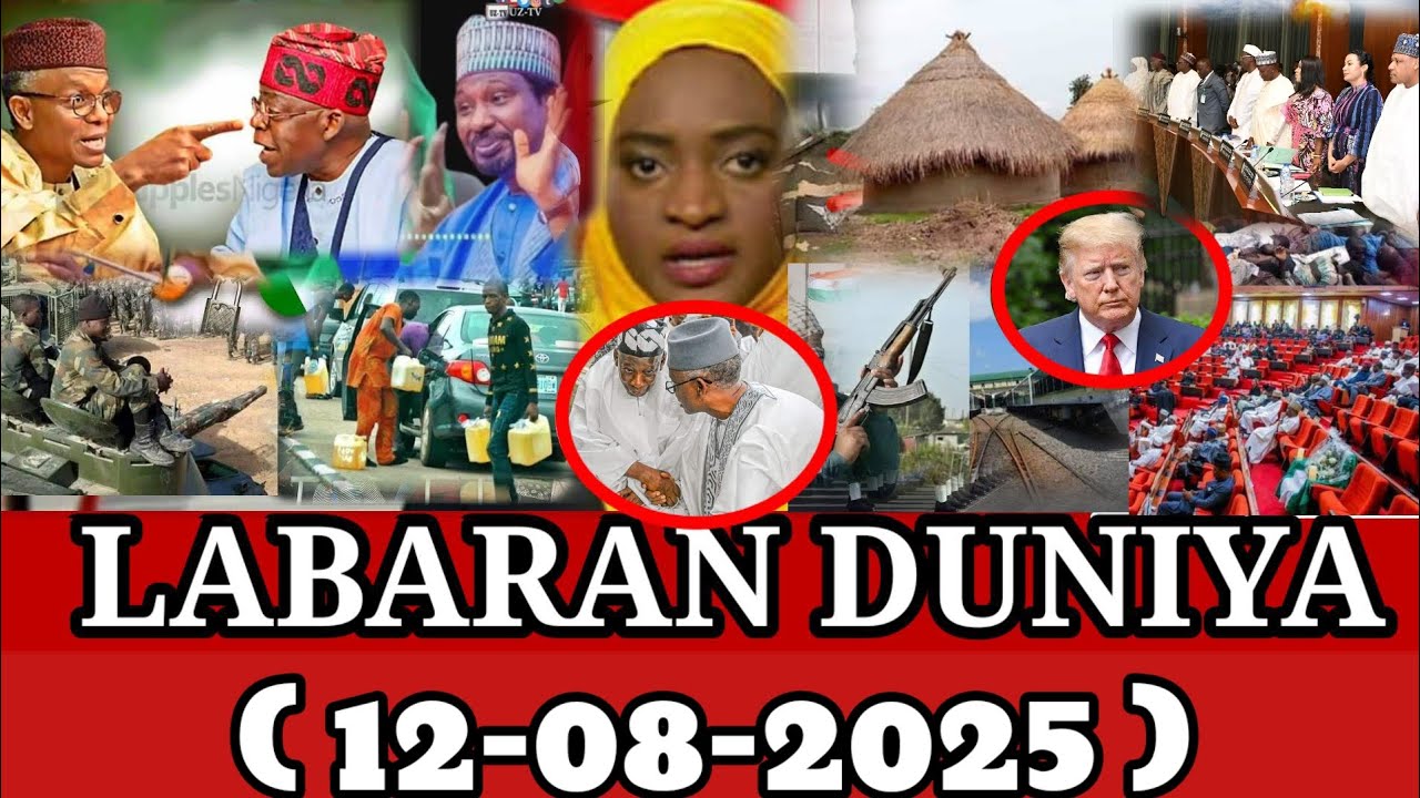 #LABARAN DUNIYA NA SAFIYAR YAU #TALATA 12/08/2025 #AREWA RADIO #AFRICA ...