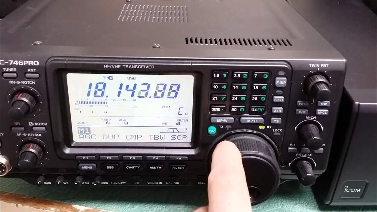 Icom IC-746PRO HF/6M/2M All ModeTransceiver - YouTube