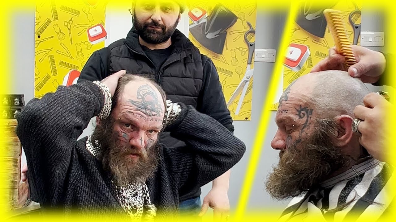 Strange men gets clipper zero hair cut | Barber T - YouTube