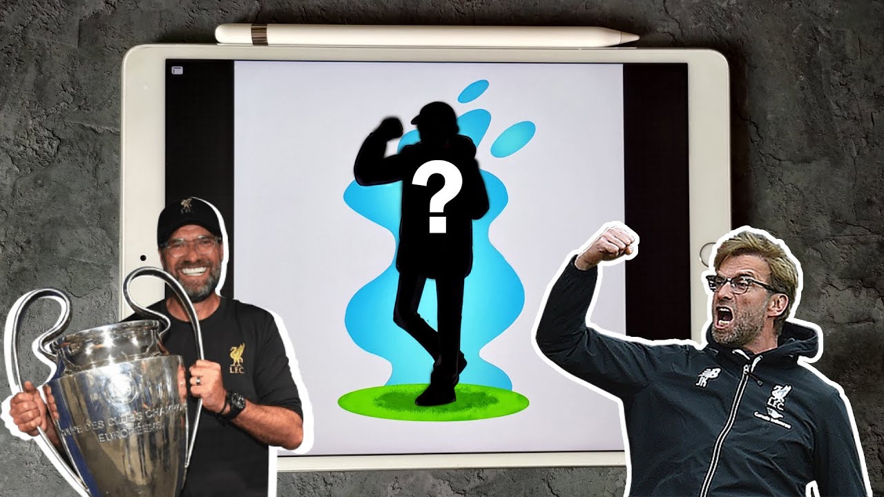 How to Draw Jurgen Klopp in Procreate - YouTube