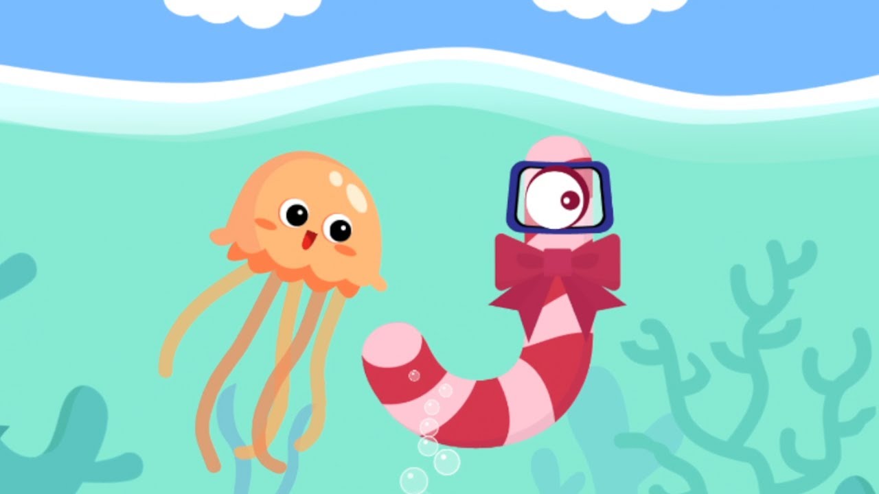 J for JELLYFISH - Candybots ABC Letters - Candybots Alphabet - Learn ...