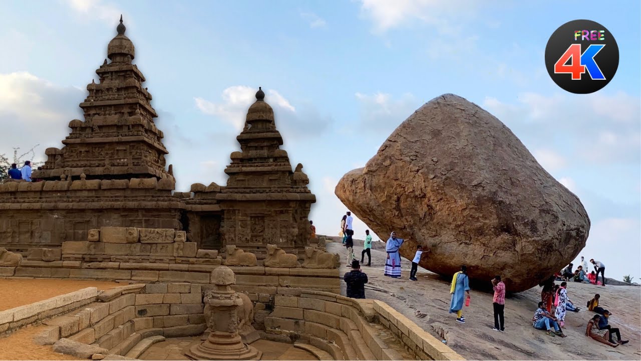 4K MAHABALIPURAM | Shore Temple [ The Ancient Monolithic Temples ...