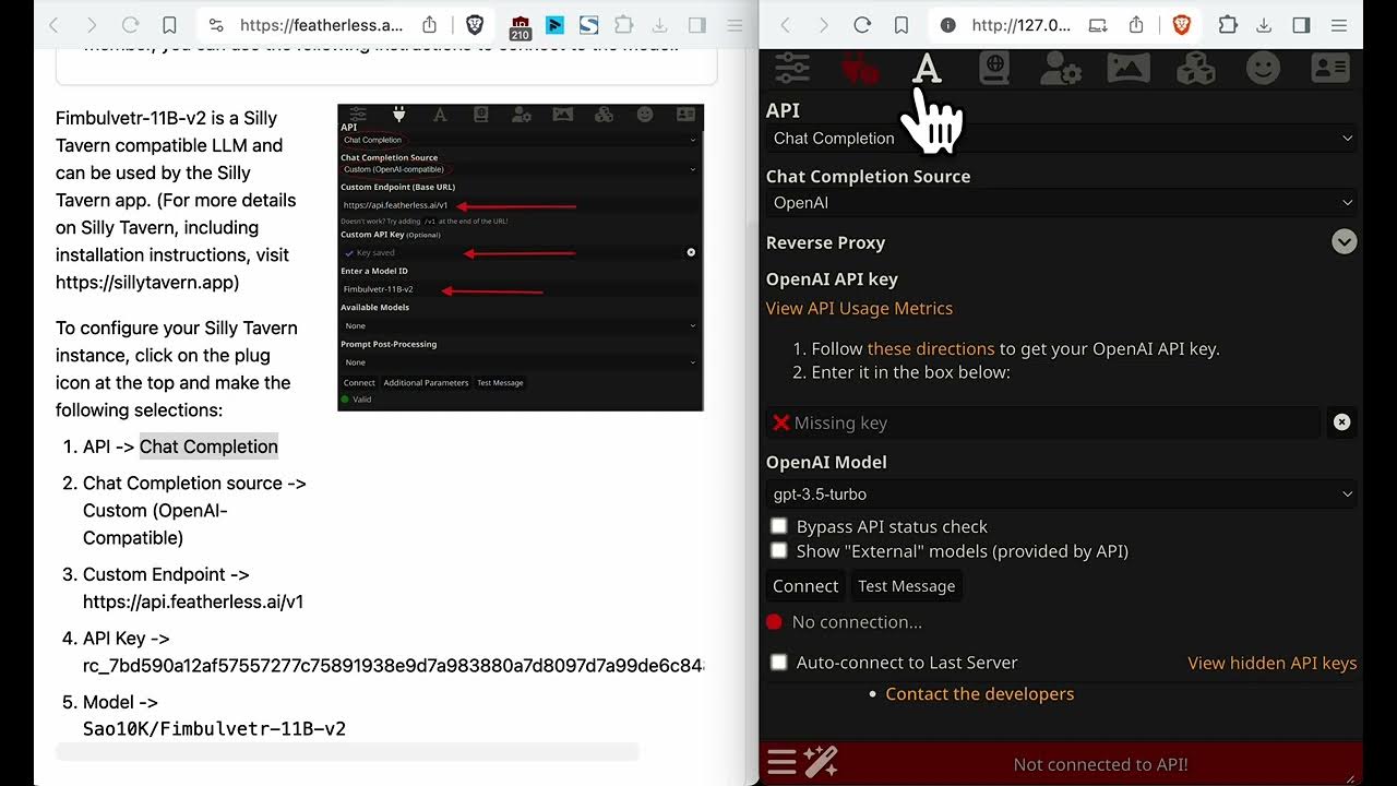 Featherless.ai setup instructions - YouTube