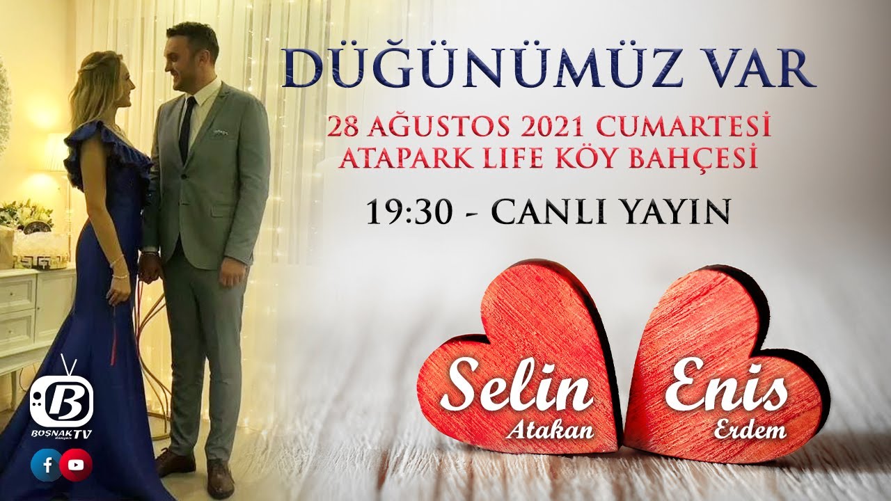 SELİN ATAKAN - ENİS ERDEM (JONUZ&MURİÇ) EVLENİYOR (Canlı-Uzivo) - YouTube