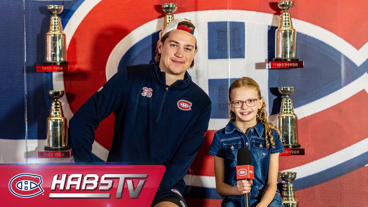 Sam Montembeault interviewed by Fan Club winner - YouTube