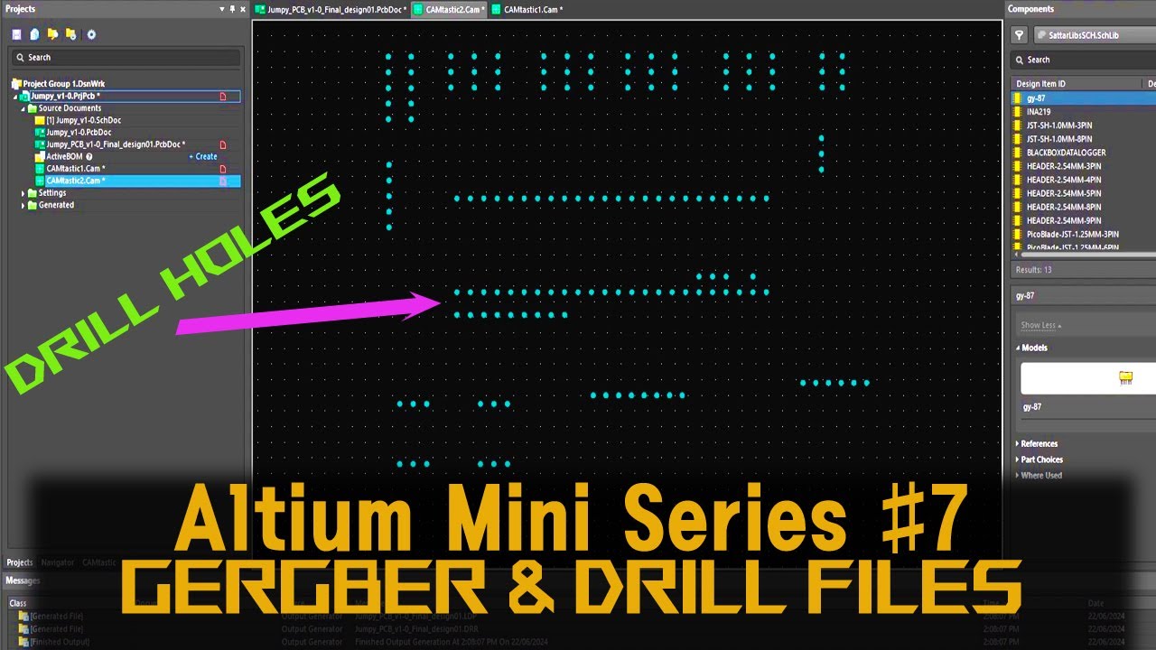 Altium #7 - Making Gerber files and Drill files - Altium | ProDrone ...