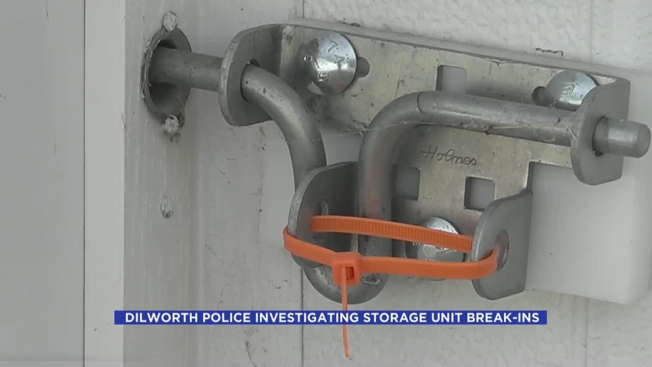 Two storage units allegedly broken into in Dilworth - YouTube