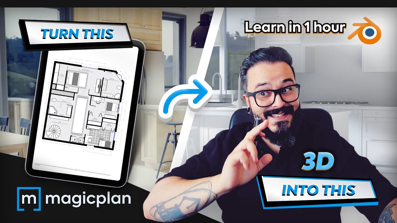 Easily Create Beautiful Kitchen Remodel Renders with 3D Floor Plans & Blender | magicplan ...